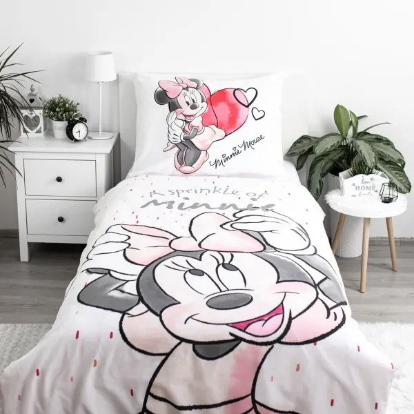 Jerry Fabrics Povlečení Minnie White 140x200, 70x90 cm