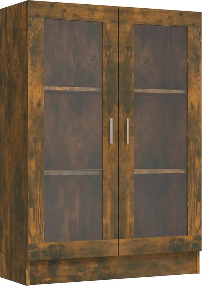 vidaXL Vitrína 82,5 x 30,5 x 115 cm kompozitní dřevo [802755] Barva: dub sonoma