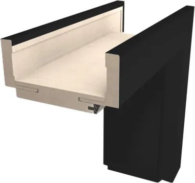 Obložková zárubeň DRE Estra 80 cm pro tloušťku stěny 10-12 cm pravá O2CER80P