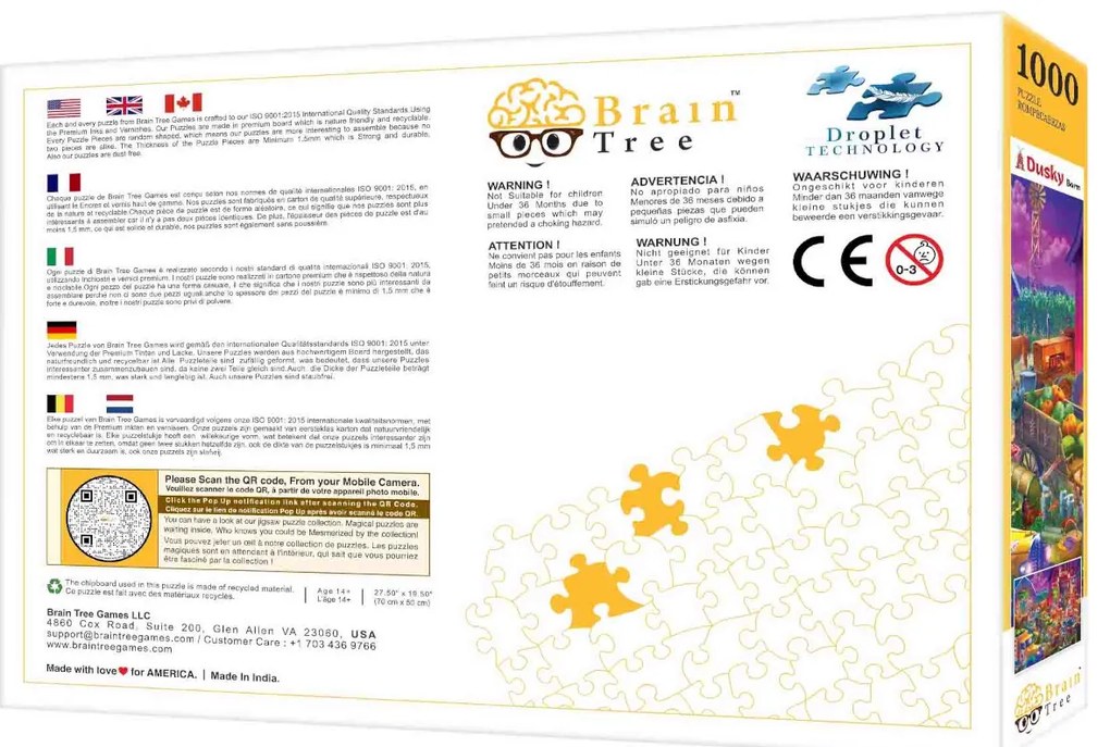 Brain Tree Puzzle Soumrak na dvorku 1000 dílků