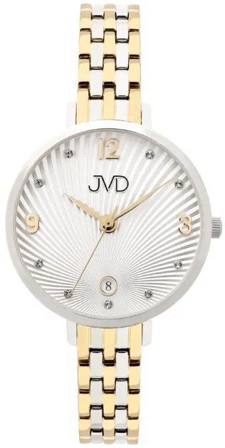 Dámské elegantní šperkové náramkové hodinky JVD J4182.2 s perleťovým číselníkem