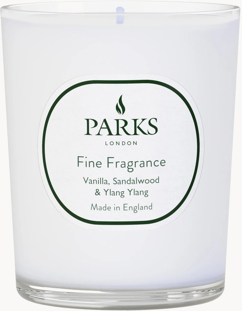 Ručně vyrobená vonná svíčka Fine Fragrance (vanilka, santalové dřevo a ylang-ylang)