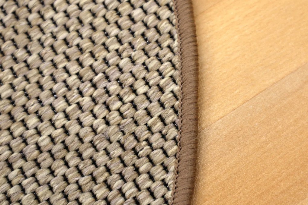Vopi, Kusový koberec Nature světle béžový kruh, 67x67 (průměr) kruh, béžová, chodba / předsíň