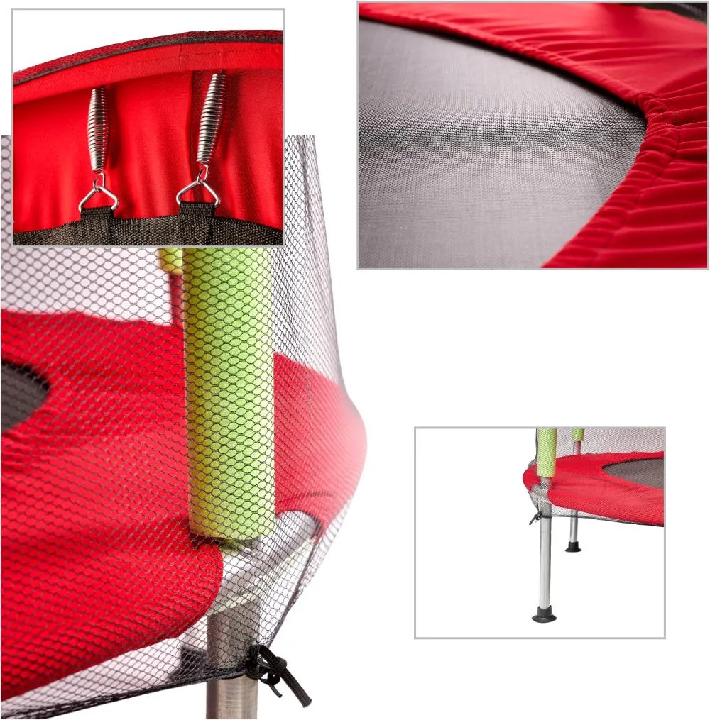 Creative Corner Dětská zahradní trampolína 140 cm červená