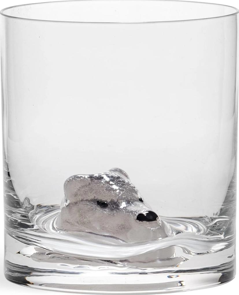Skleněný pohár New Friends polární liška 460 ml