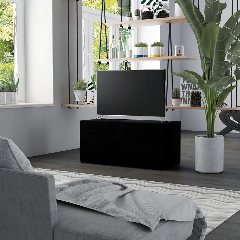 801851 vidaXL TV stolek černý 80 x 34 x 36 cm dřevotříska