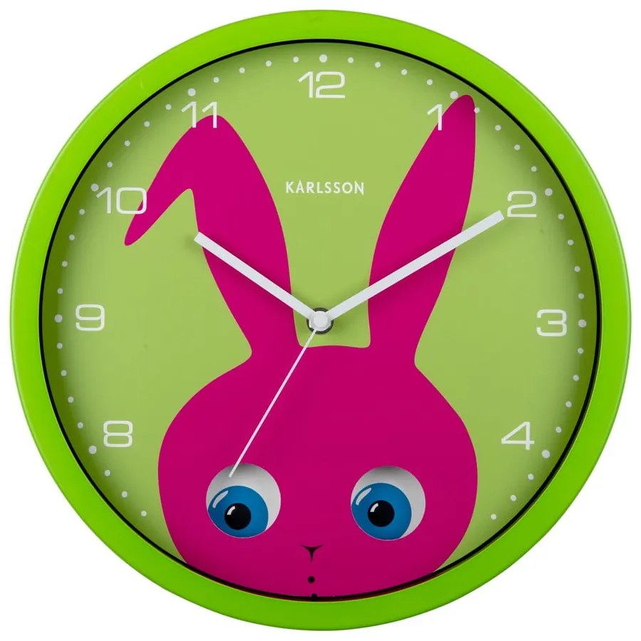 Dětské hodiny ø 31 cm Peekaboo Bunny – Karlsson