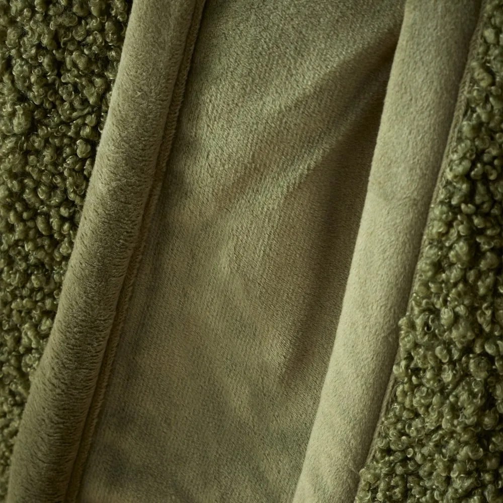 Zelená deka z mikroplyše 130x170 cm Velvet Boucle – Catherine Lansfield