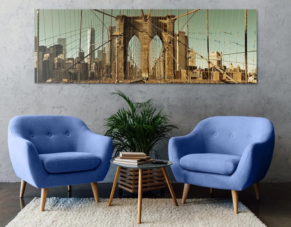 Obraz most Manhattan v New Yorku Varianta: 120x40