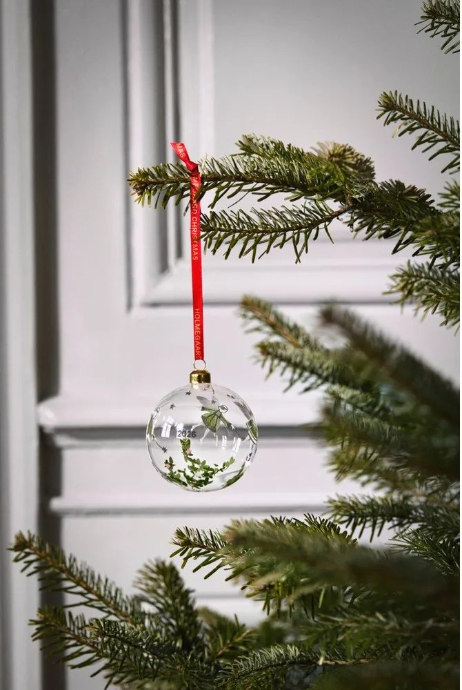 Skleněná ručně foukaná vánoční ozdoba ø 8 cm Christmas – Holmegaard