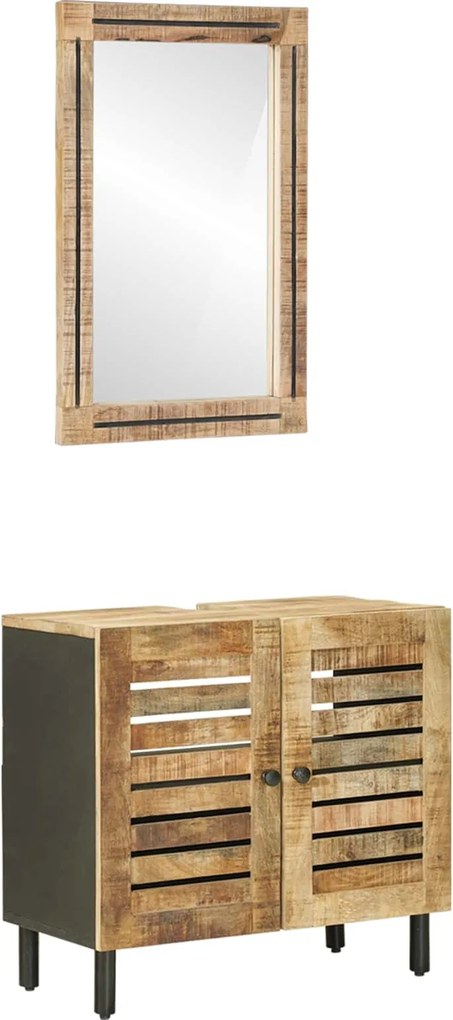 Sada koupelnových skříněk 2 ks Přírodní 62 x 33 x 58 cm 3310165