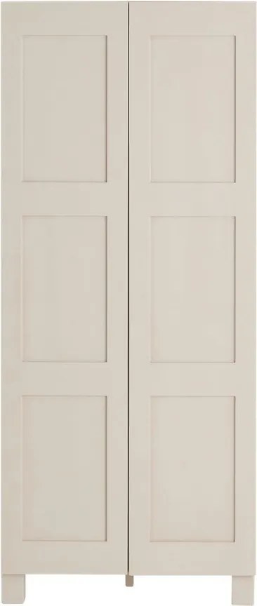 Šedobéžová závěsná šatní skříň z MDF 80x190x61 cm Ben – Ellos Home