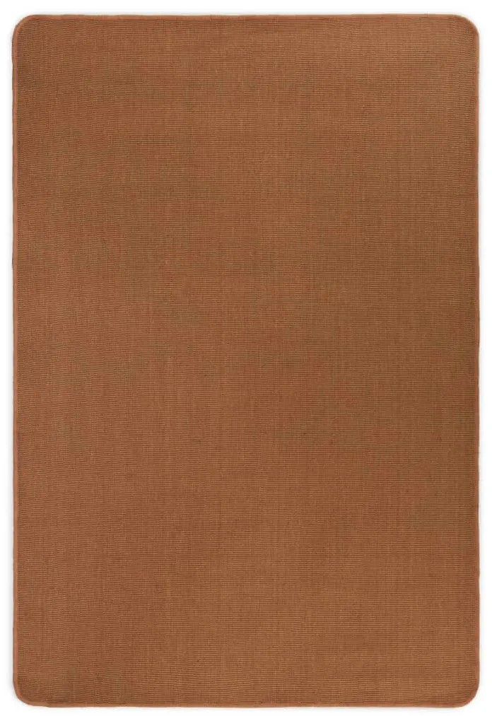 Kusový koberec z juty s latexovým podkladem - hnědý | 120x180 cm