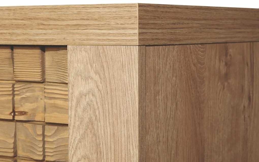 Casarredo Komoda 2D1S NATURAL N7 dub ribbeck/kostka