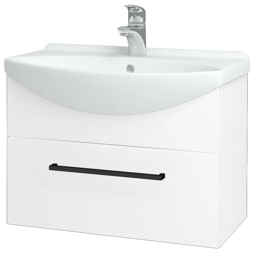 Dřevojas Koupelnová skříň TAKE IT SZZ 65 Varianta: N01 Bílá lesk / Úchytka T02 / D06 Ořech