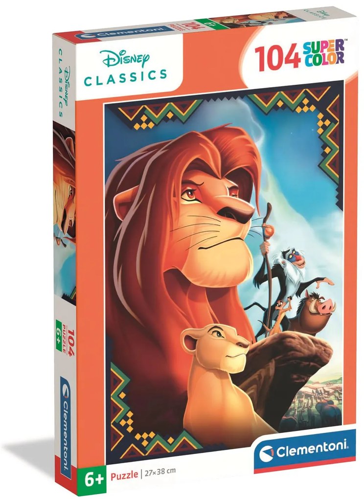 Clementoni - Puzzle 104 Disney Lví král