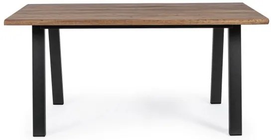 BIZZOTTO Zahradní jídelní stůl OSLO 160x90 cm s černými nohami 0806908