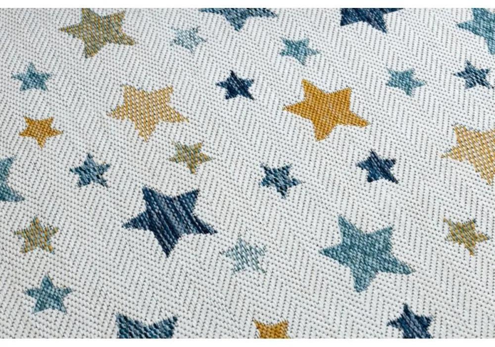 Dětský kusový koberec Hvězdičky krémový 140x190cm