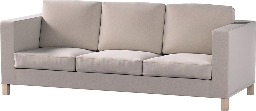 Potah na pohovku IKEA Karlanda 3-místná nerozkládací, krátký barva béžová látka sametová