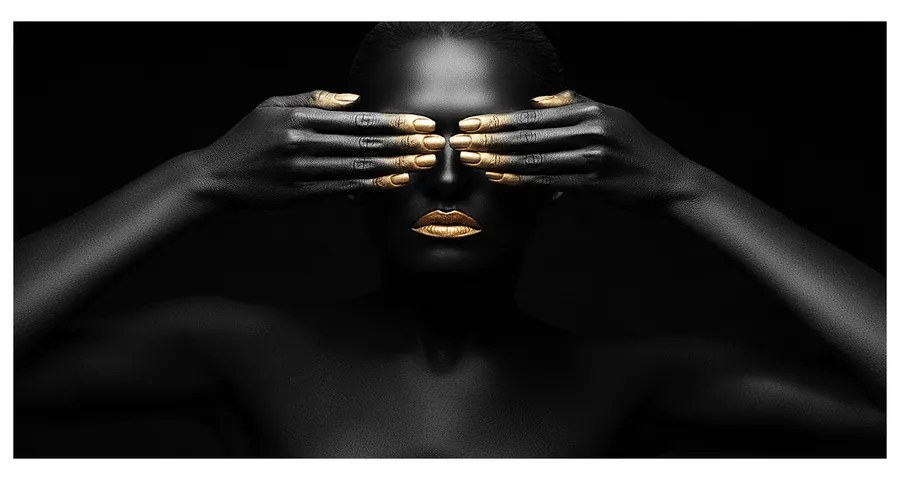 Wallmuralia Foto obraz akryl do obýváku Žena v černém 120x60 cm