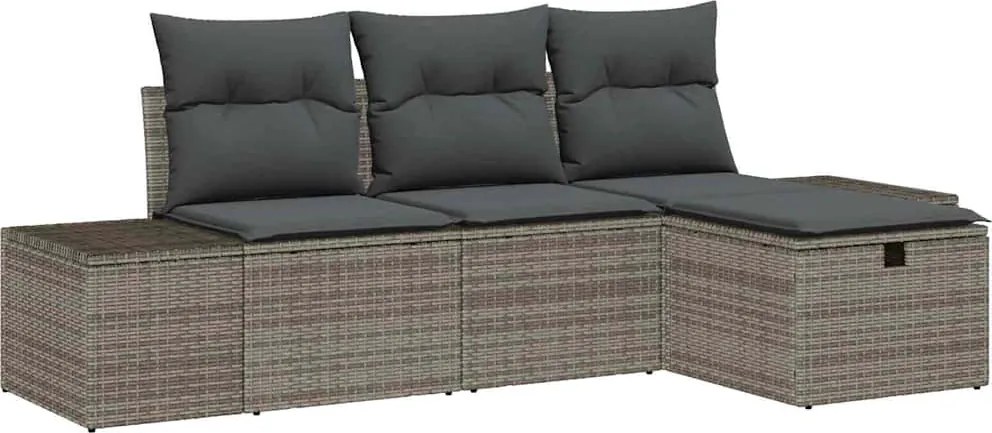 Set pohovek 4 ks polyratan 3360680