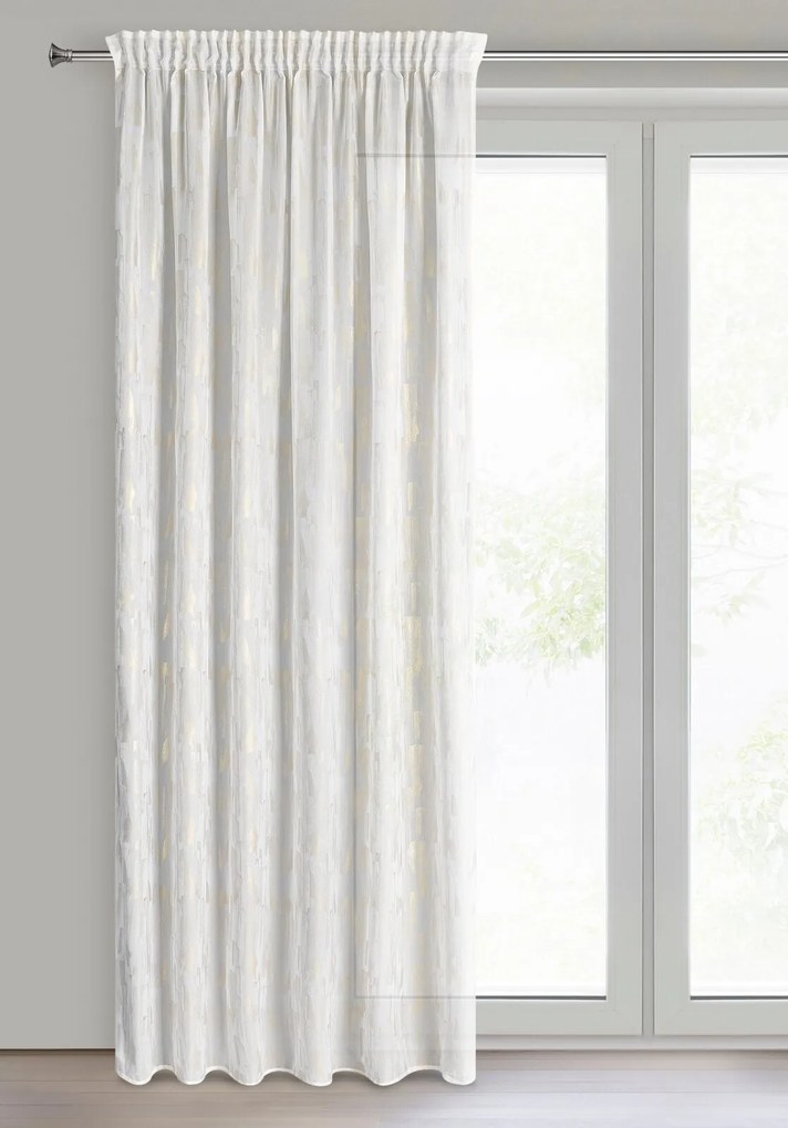 ZÁCLONA NA PÁSCE ILARA 140X270 CM VZOROVANÁ