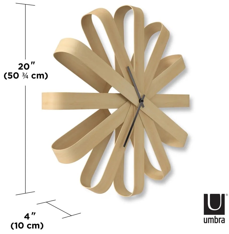Nástěnné hodiny ø 51 cm Ribbonwood – Umbra