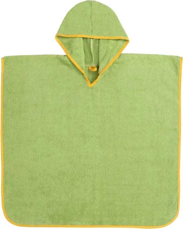 Bellatex Froté pončo Zelená,Žlutá 5 - 8, let
