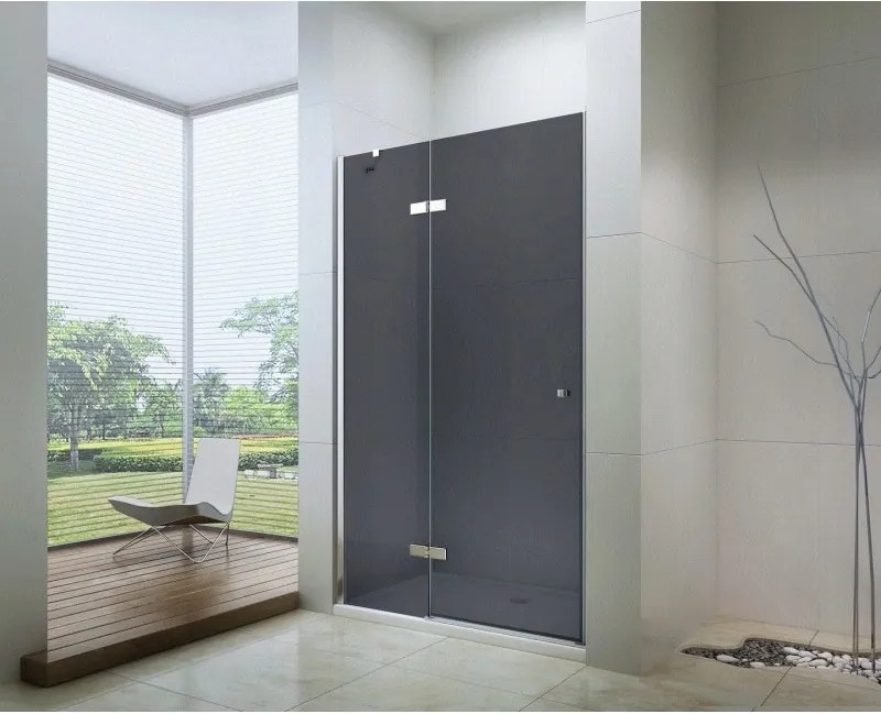 MEXEN ROMA sprchové dveře 100x190 cm 6mm, chrom-kouřové 854-100-000-01-40 - MEXEN