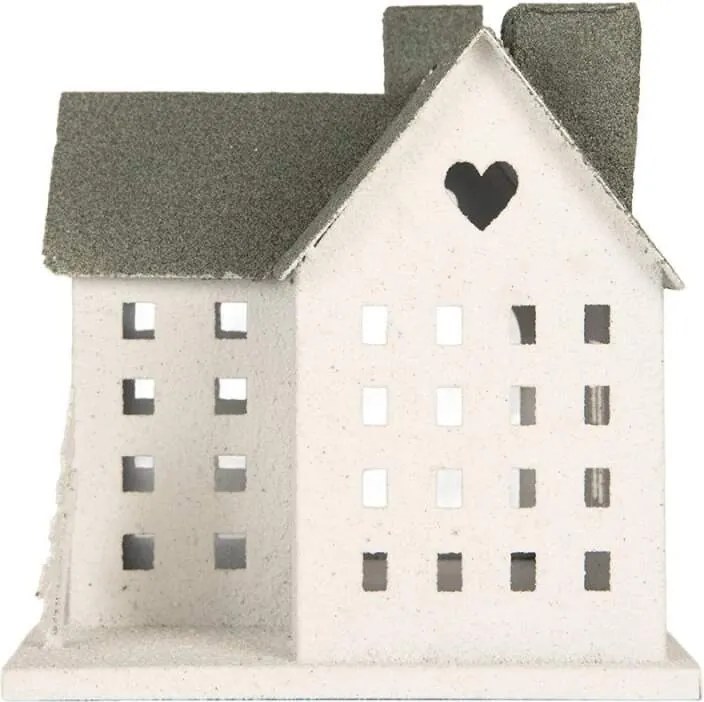 Kovová lucerna domek - 32 cm