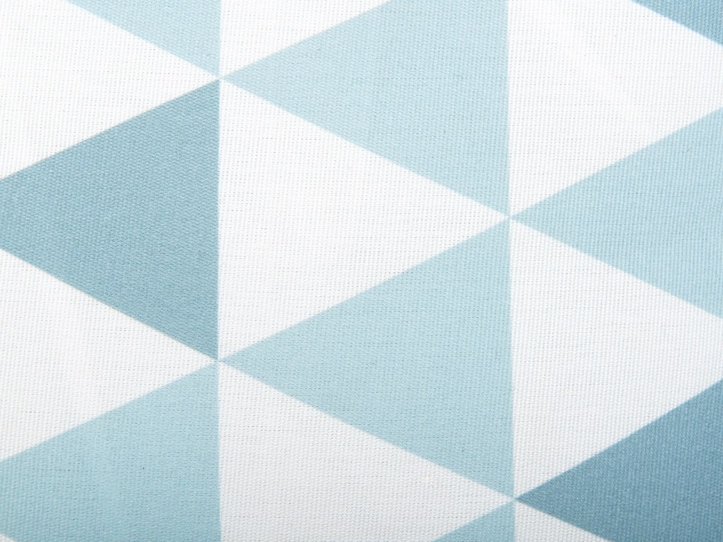 Sada 2 venkovních polštářů 40 x 40 cm modrá a bílá TRIFOS Beliani