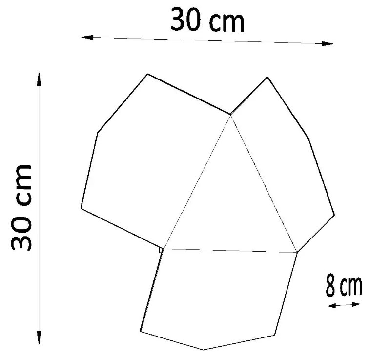 Nástěnné svítidlo Tre, 1x bílé kovové stínítko