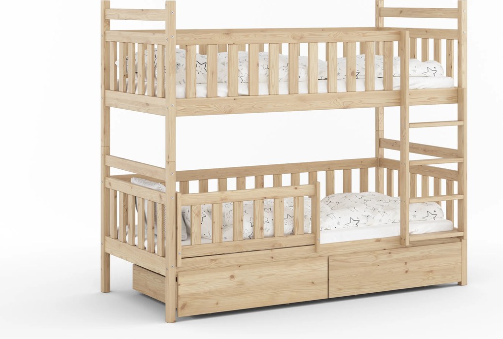 Rkids | Patrová postel Rino 80x180 Přírodní