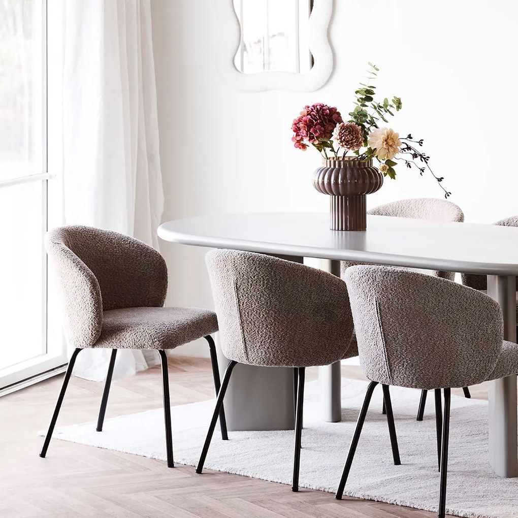 House Nordic Ručně foukaná váza VASE hnědá