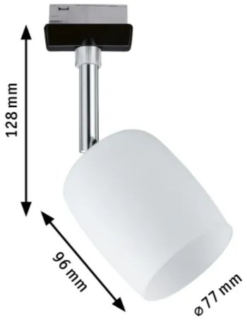 Paulmann 96966 Blossom spot pro Urail system, 1xG9, černá, bílé slko