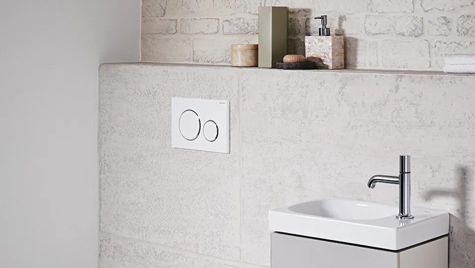 Geberit Sigma20 - Ovládací tlačítko Sigma20, bílá/chrom 115.882.KJ.1