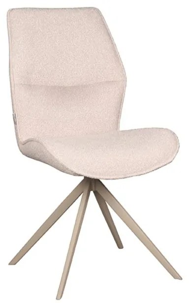 LABEL51 Jídelní židle COMFY bouclé světlá DX-74.001