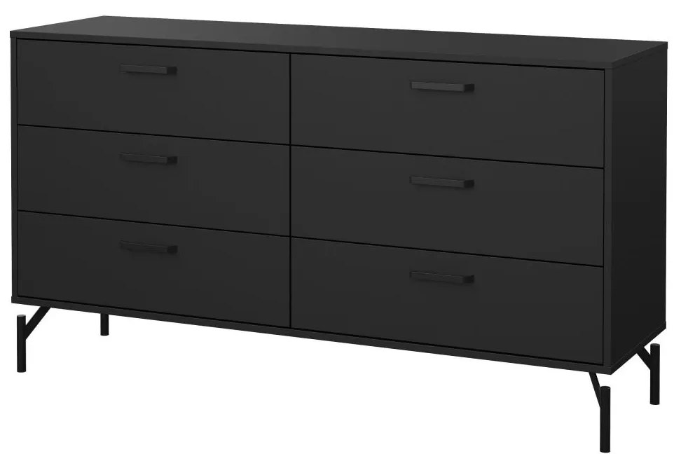 FN Komoda Danila 302 černý mat