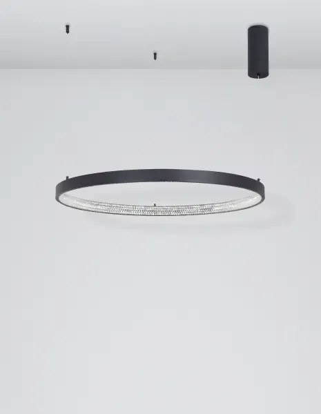 LED lustr Preston 80 černé