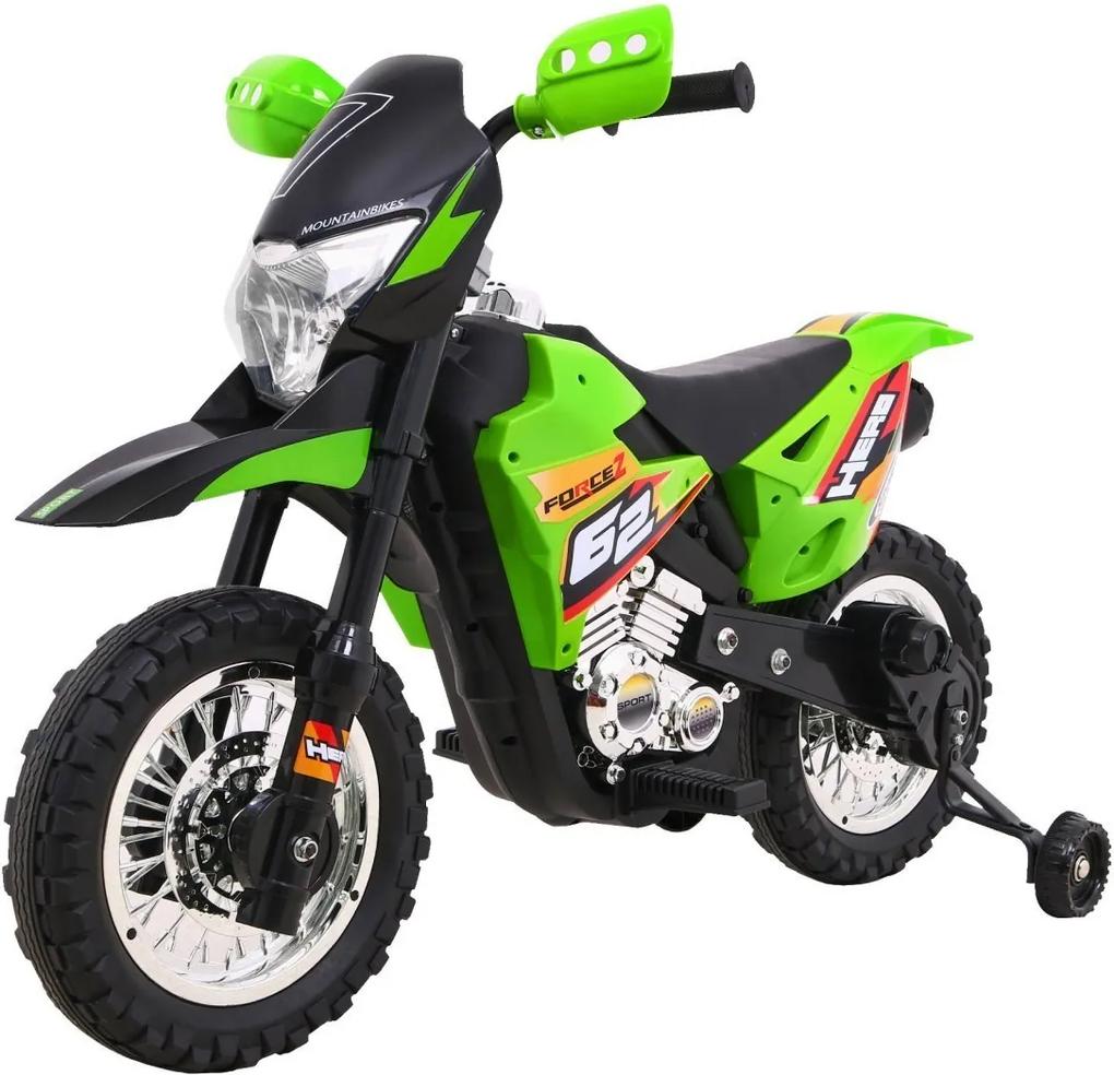 Dětská elektrická motorka CROSS - zelená