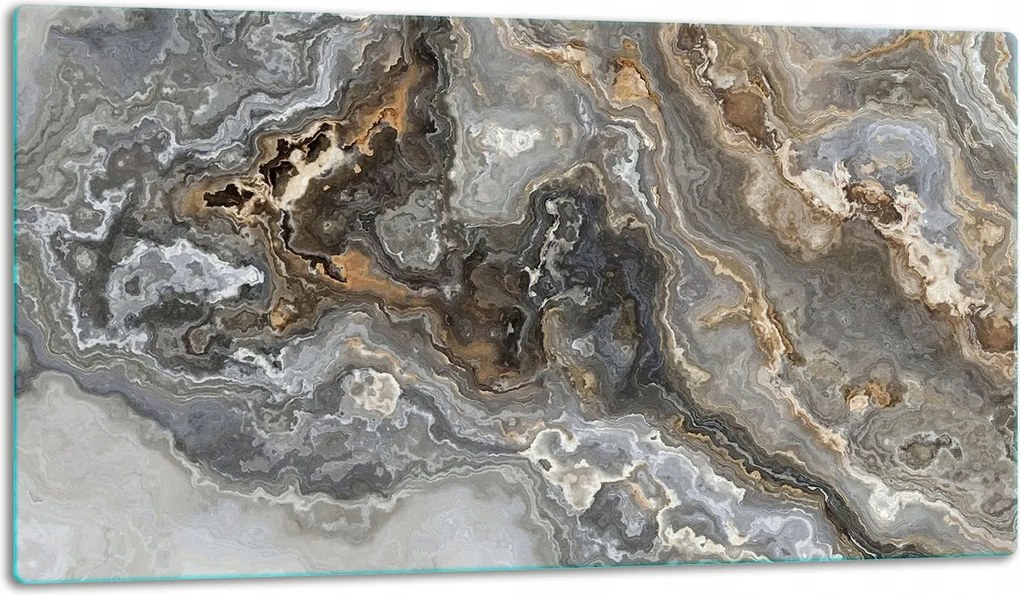 Skleněná Deska Na Krájení 52x30 Mramor Tvrzené Sklo 7v1