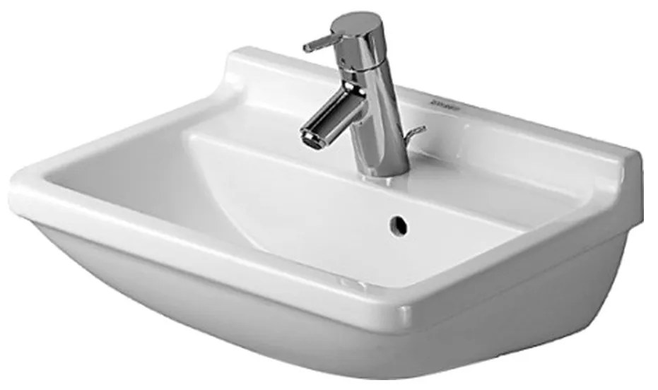 Duravit Starck 3 - Umyvadlo 50 x 36 cm s 1 otvorem pro armaturu, bílé 0300500000