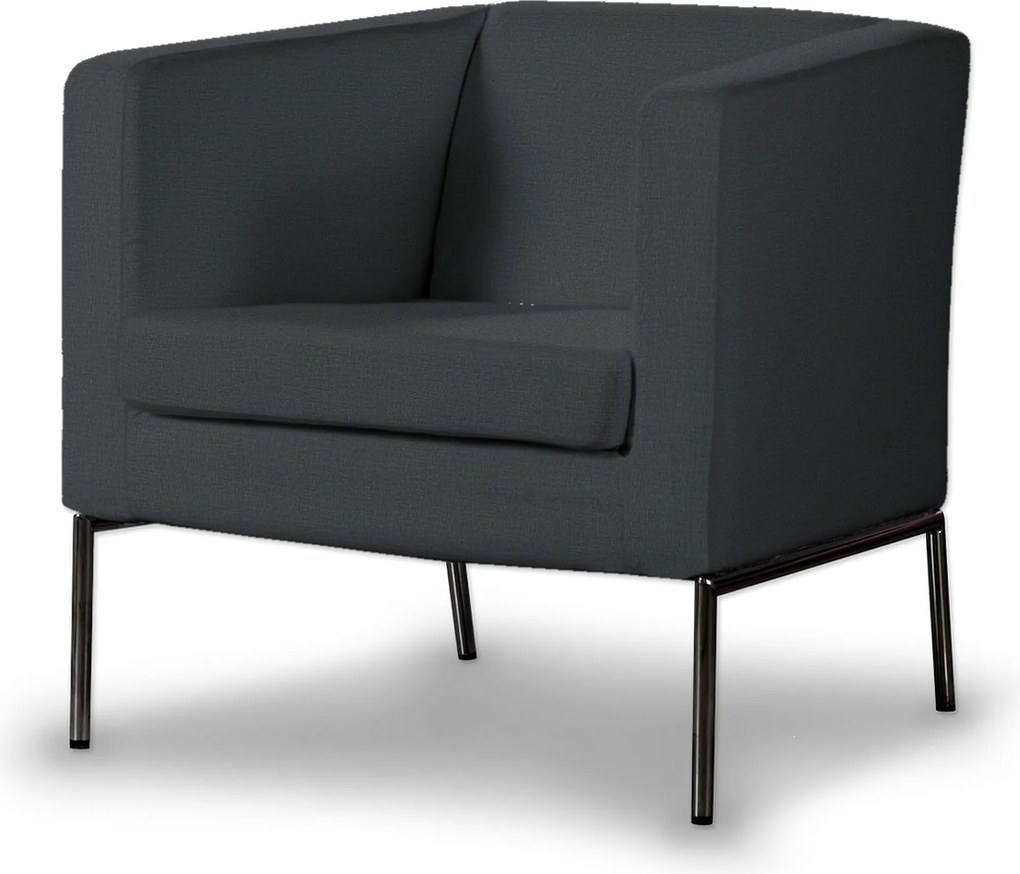 Potah na křeslo IKEA Klappsta barva šedá látka sametová