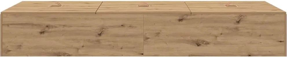 Rám postele s úložným prostorem Artisanový dub 100 x 200 cm 3335356