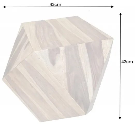 Konferenční stolek Diamond 40cm Sheesham natural/ 43072