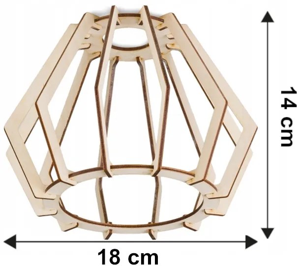 BERGE Stropní závěsné svítidlo 3xE27 DIAMOND WOOD