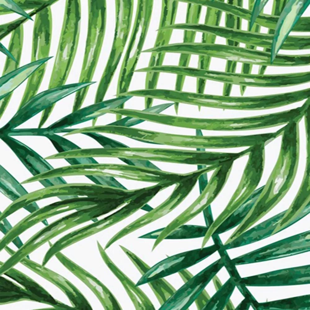 Ozdobný paraván Zelené listí Příroda - 180x170 cm, pětidílný, obustranný paraván 360°