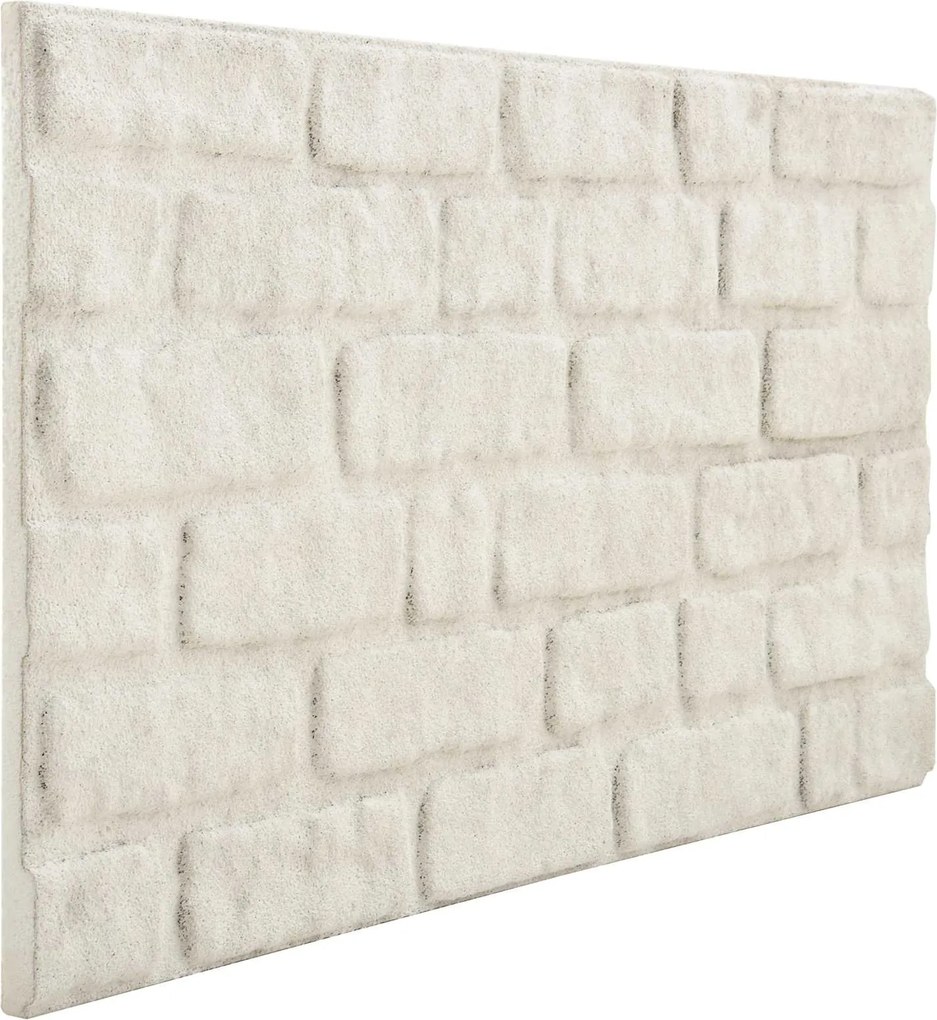 Nástěnné panely 10 ks 100 x 50 cm Bílá EPS pěna 332927
