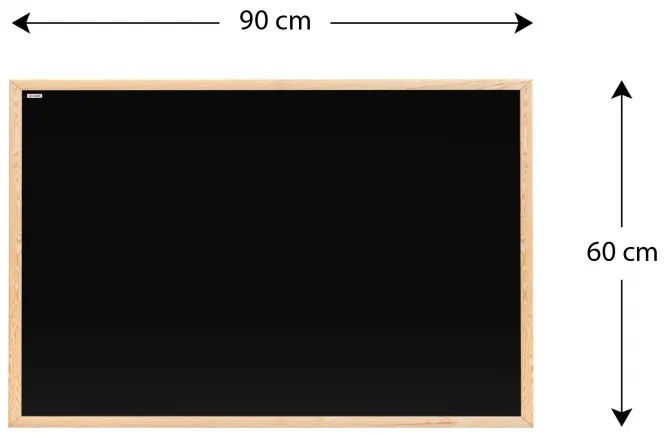 Magnetická tabule 90 x 60 ALLboards NATURAL TM96BKB