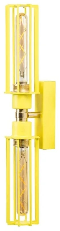 Žlutá nástěnná lampa Double II